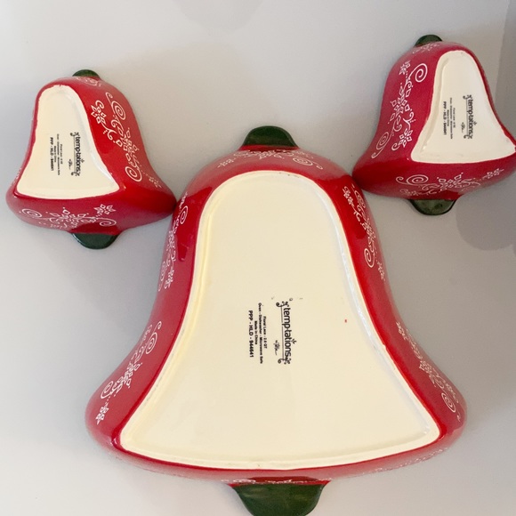 Temptations | Kitchen | Temptations Christmas Bell Bakeware Set Wspoon ...